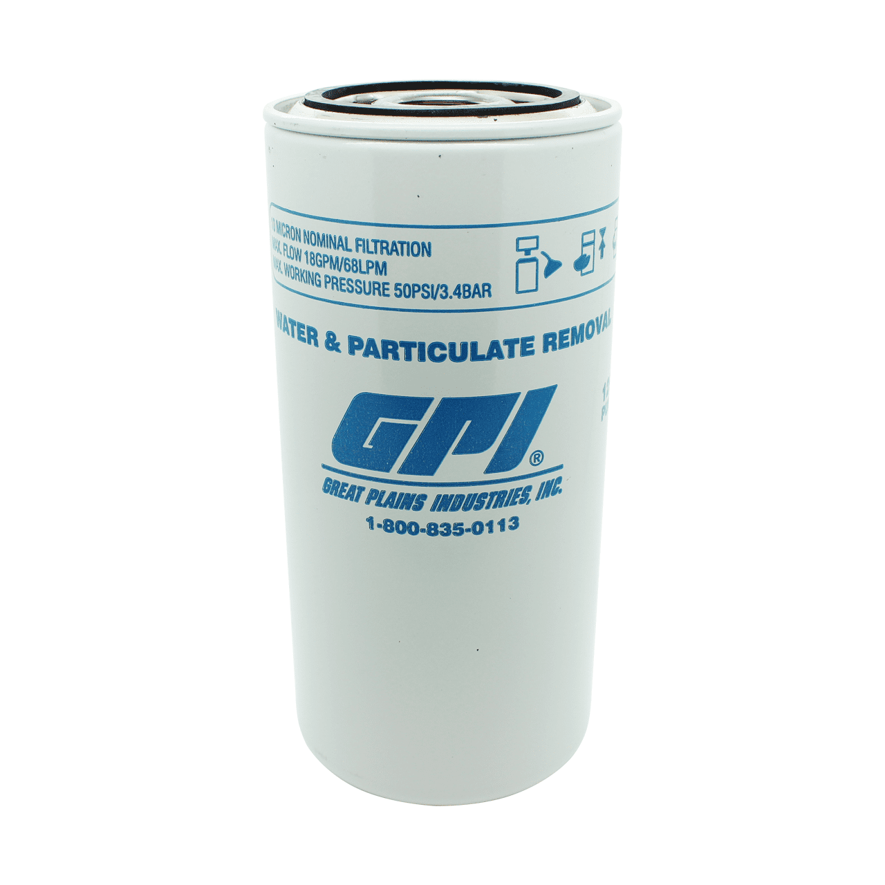 GPI Particulate & Water Fuel Tank Filter, 67lpm | Fuel Dump