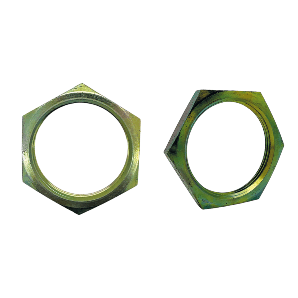 Back Nut 2" BSP Threaded Plated Steel | Fuel Dump